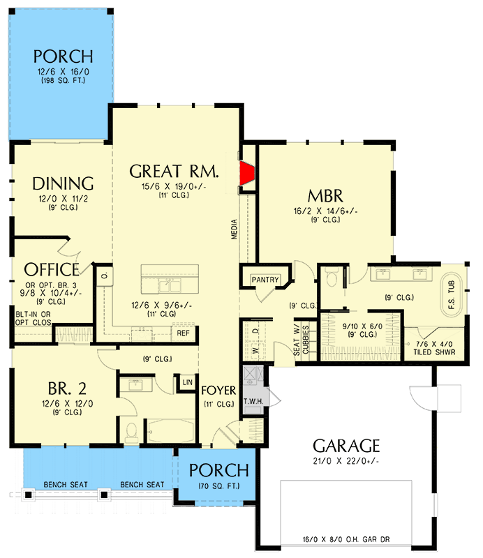 Modification Request for Plan 69921AM: Modern Farmhouse House Plan with ...
