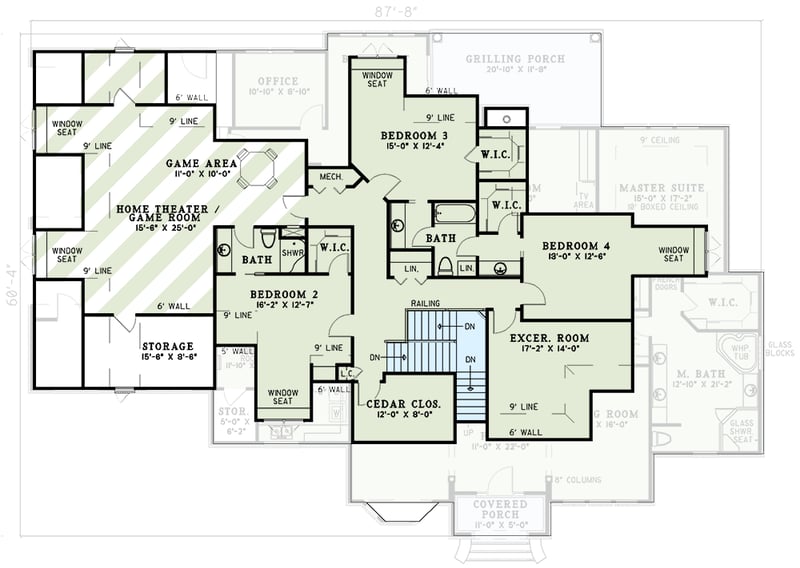 Plan 59565ND: European Traditional House Plan with First-Floor Master ...