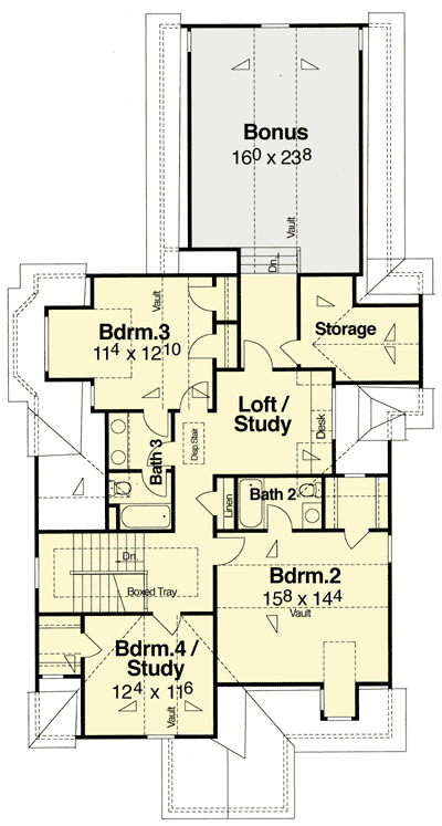 Plan 92010VS: Empty Nester Cottage House Plan