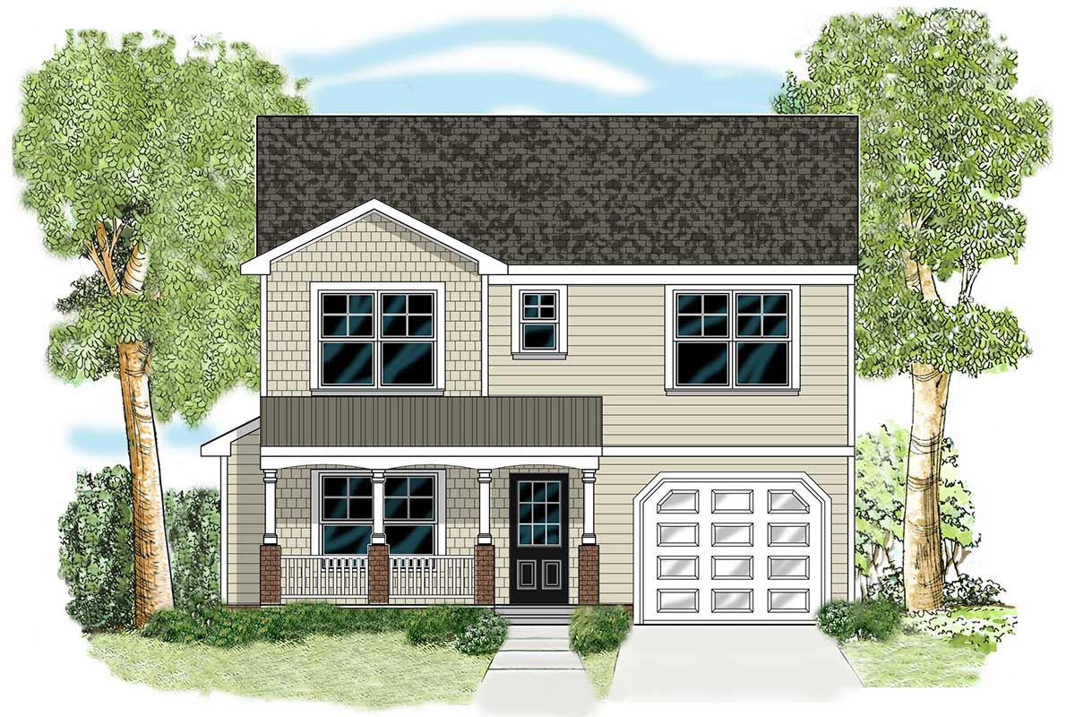 Plan 11901LW: Perfect Simple Home Plan for Builders - 1391 Sq Ft
