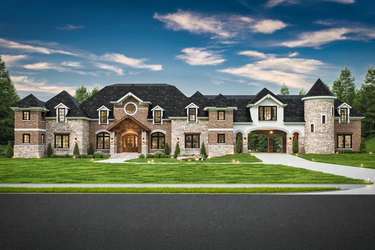 Modification Request for Plan 12292JL: European Castle with Two-Story ...