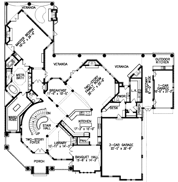 Fabulous Foyer and Vast Veranda - 15840GE | Architectural Designs ...
