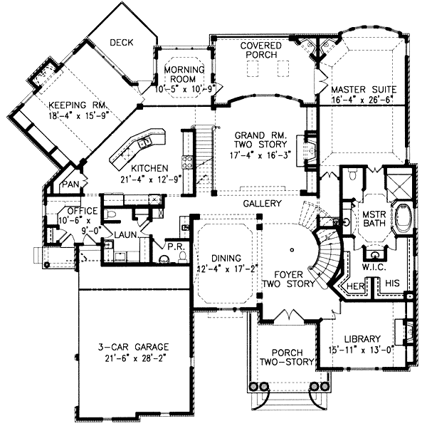 Grand Entrance House Plans