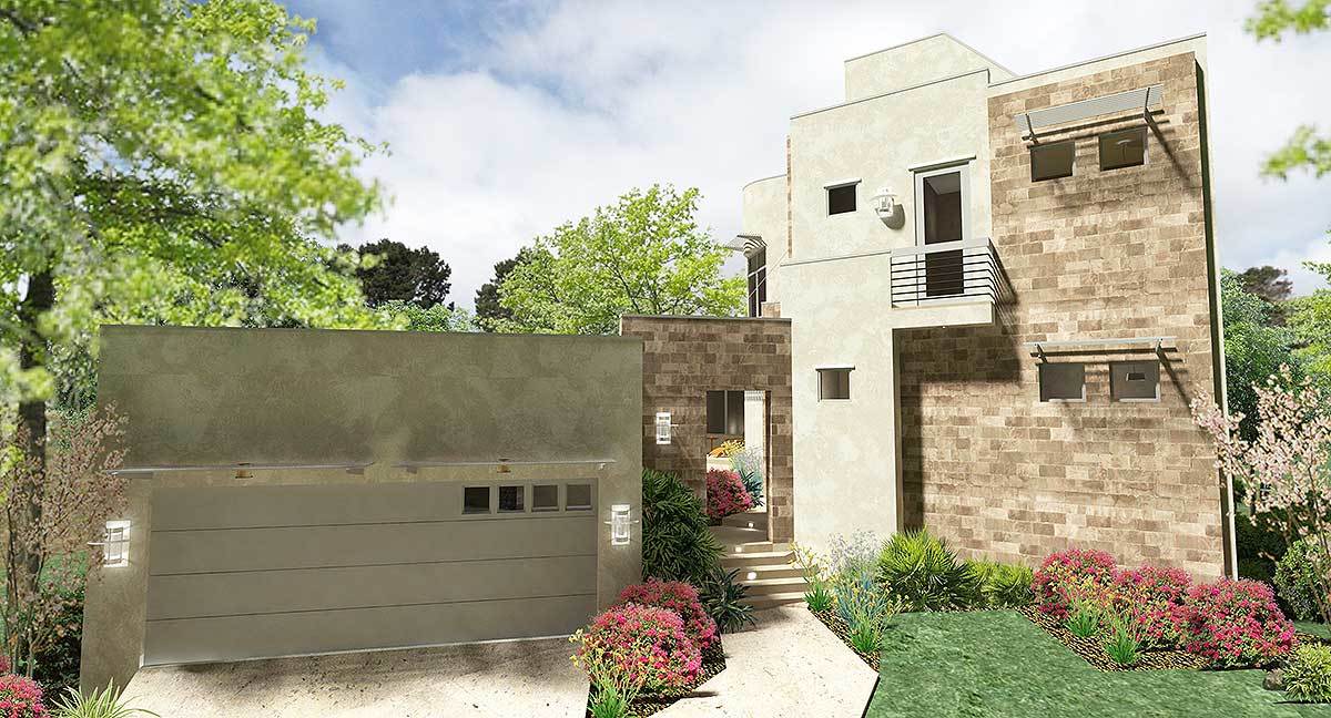Upside Down Contemporary - 16848WG | Architectural Designs - House Plans