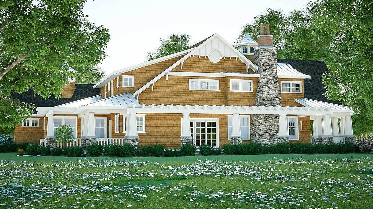 Gorgeous Shingle-Style Home Plan - 18270BE | Architectural Designs ...