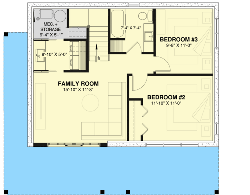 Plan 21090DR: Mountain Vacation House Plan with Walkout and Wrap-Around ...