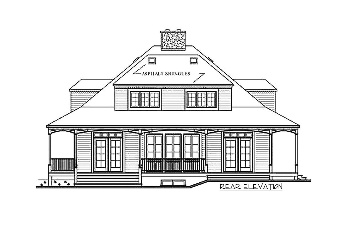 Four-Sided Wraparound Porch - 21138DR | Architectural Designs - House Plans