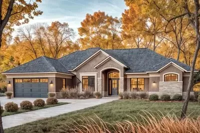 Cost-to-Build Report for Plan 21669DR: Elegant 4-Bedroom Ranch House ...
