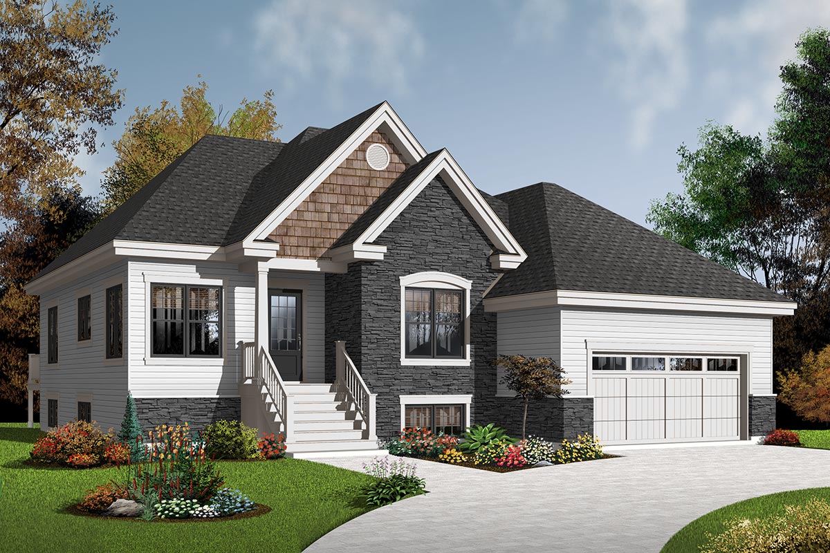 Plan 21974DR: Traditional Charm with Options