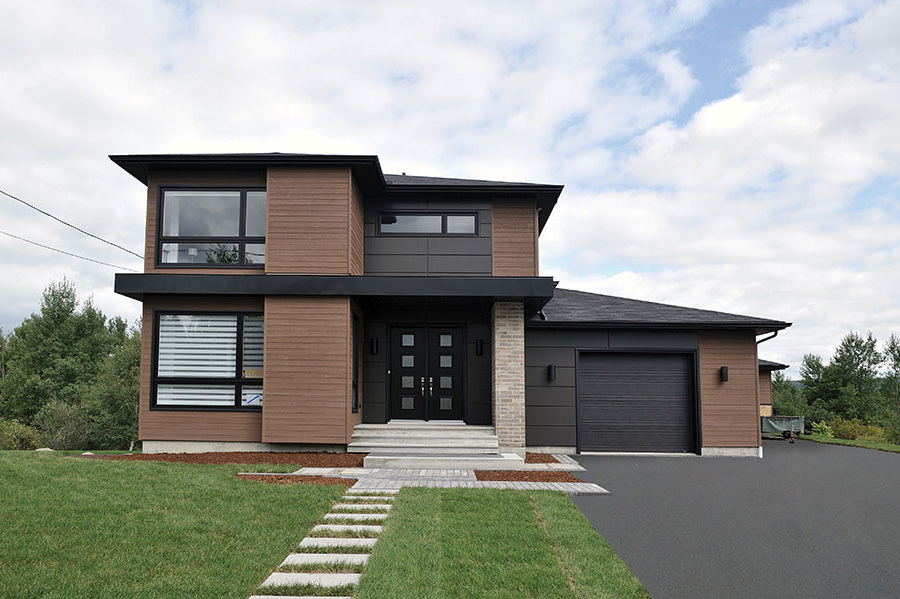 Stately Modern with Garage - 22322DR | Architectural Designs - House Plans