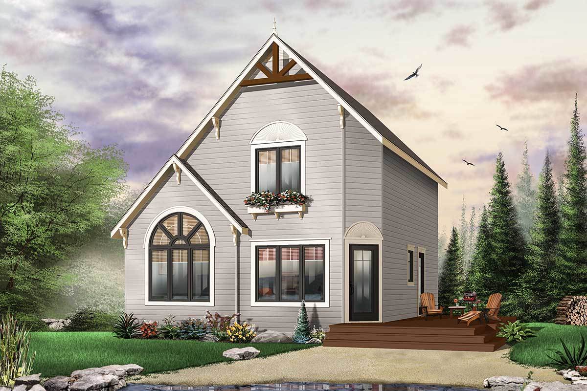 Cozy Cottage Hideaway - 22371DR | Architectural Designs - House Plans