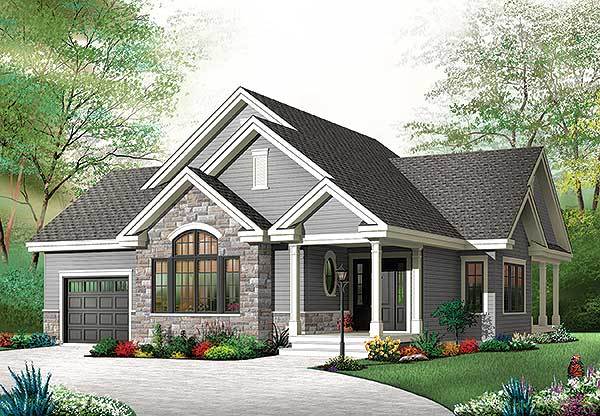 Eye-Catching Curb Appeal With Options - 22381DR | Architectural Designs ...