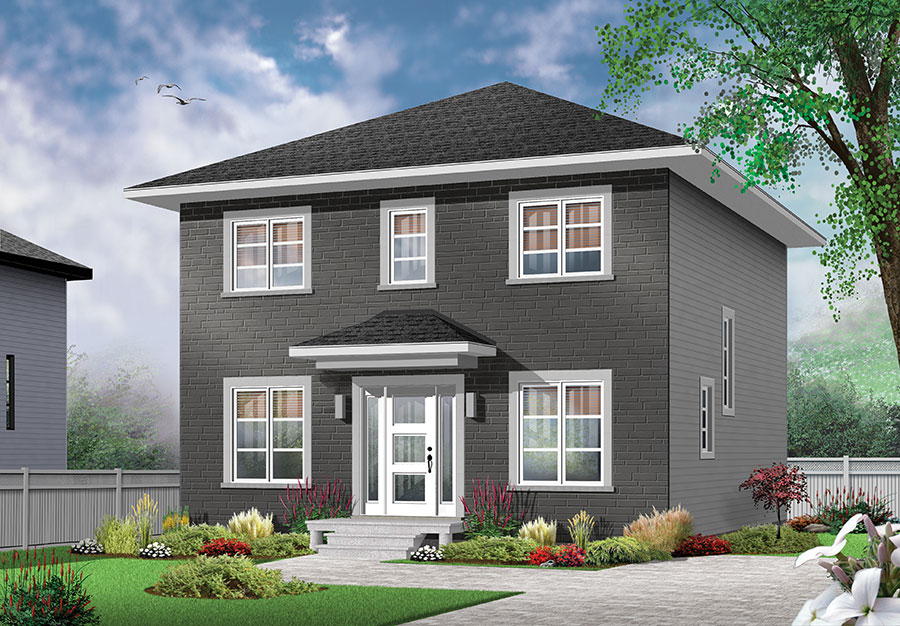 Plan 22431DR: Economical Traditional House Plan