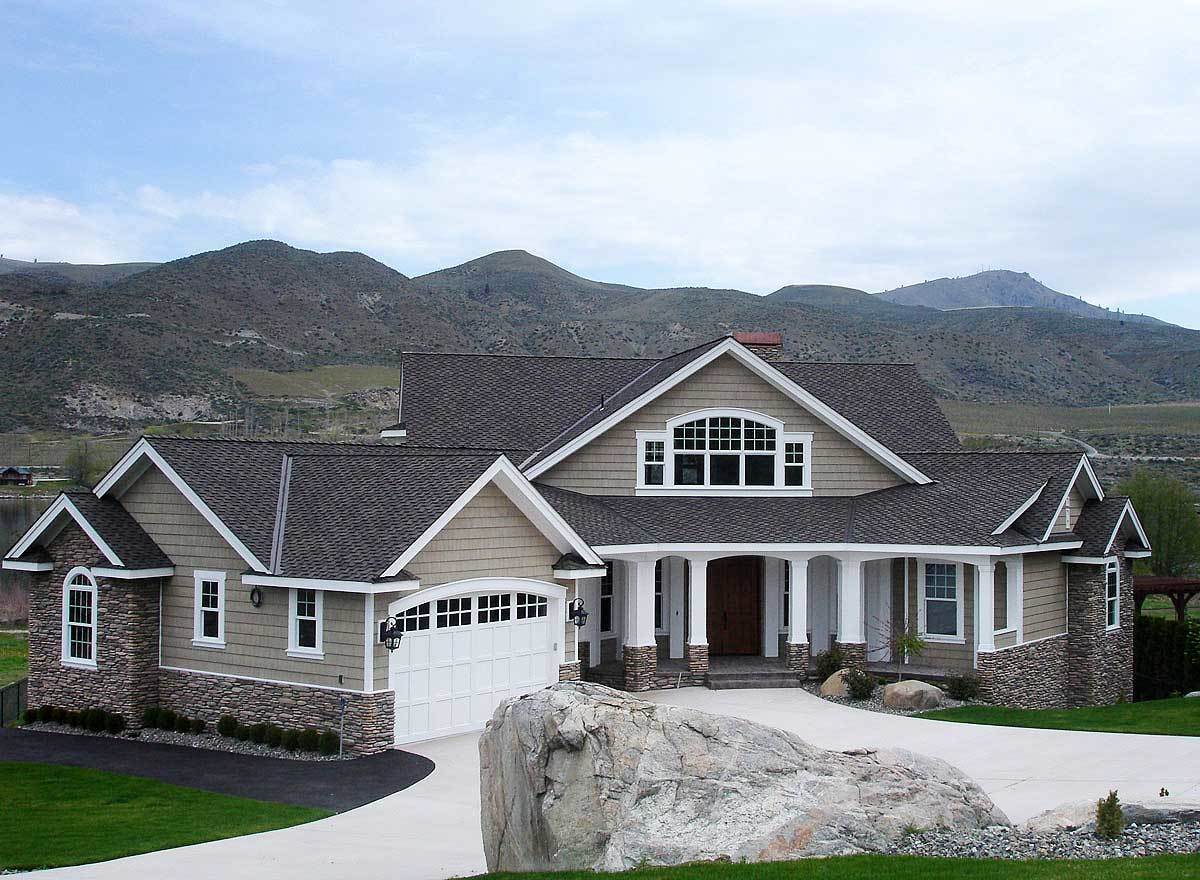 Dramatic Craftsman House Plan - 23252JD | Architectural Designs - House ...