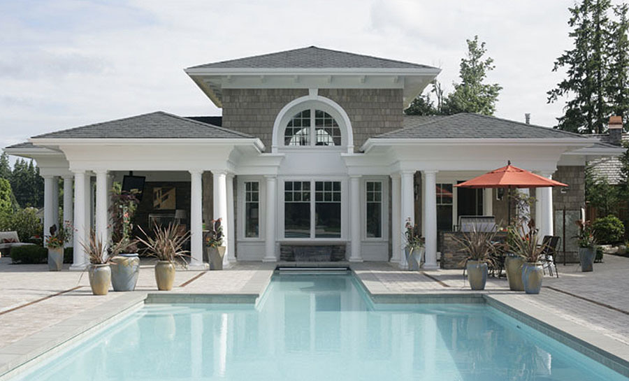 Poolhouse with Outdoor Spaces - 23452JD | Architectural Designs - House ...