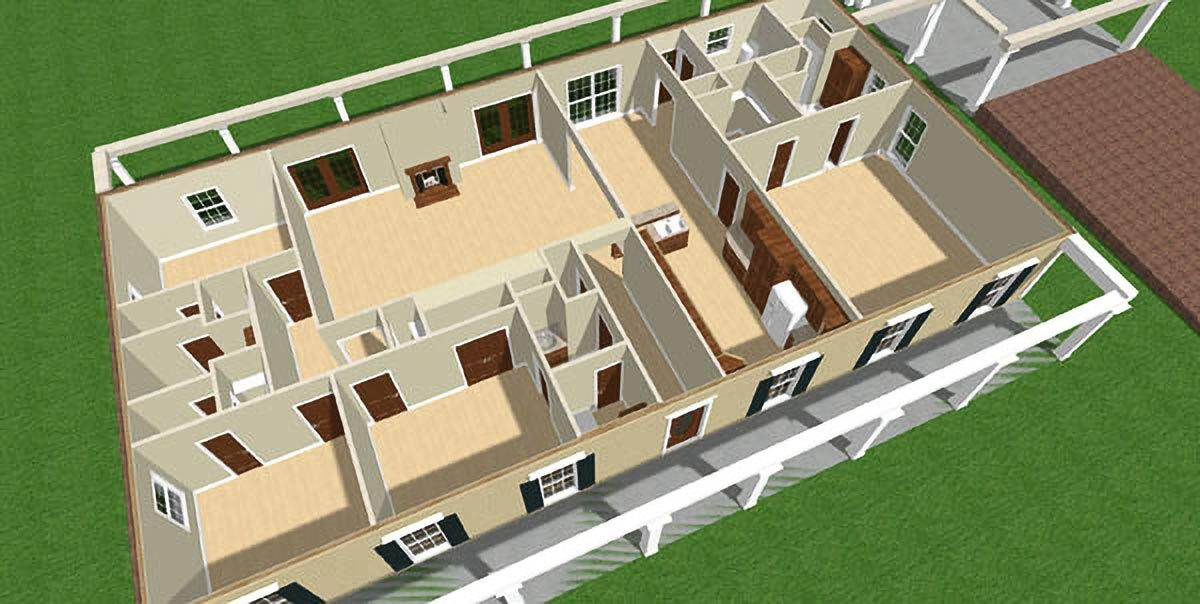 Grand Porch Front and Rear - 2559DH | Architectural Designs - House Plans