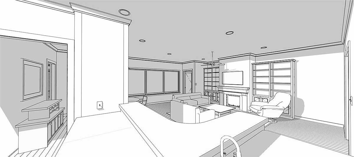 3 Bed House Plan with Courtyard Entry Garage - 28900JJ | Architectural ...