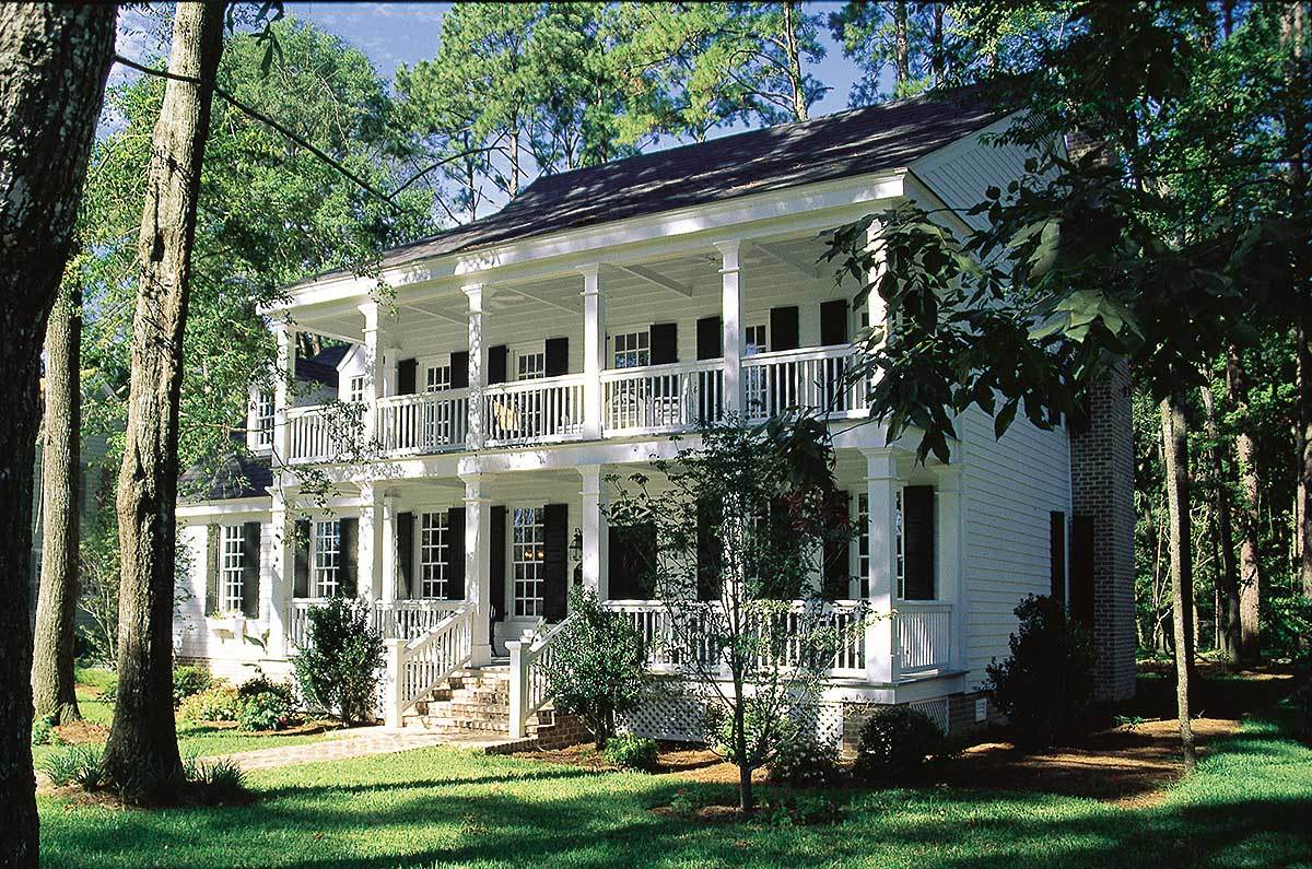 Home Plan with Four (or Three) Porches - 32449WP | Architectural ...