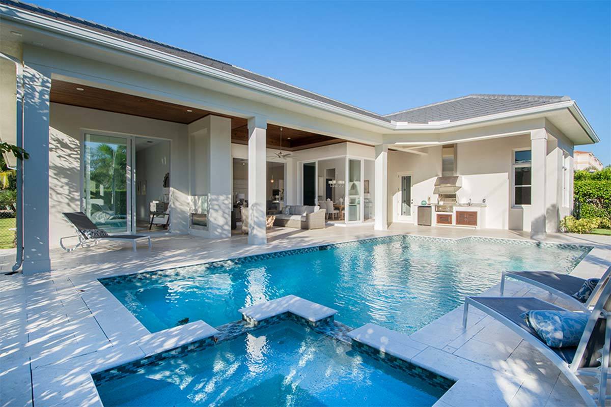 Florida House Plan with Indoor/Outdoor Living - 86023BW | Architectural ...