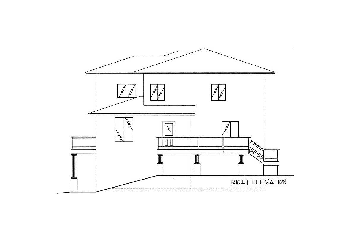 Contemporary House Plan with Lots of Decks - 35518GH | Architectural ...