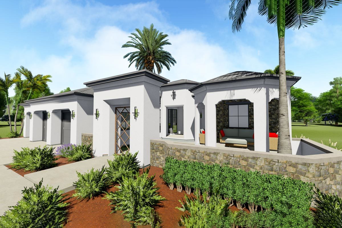 Mediterranean House Plan with Finish Lower Level - 64423SC ...