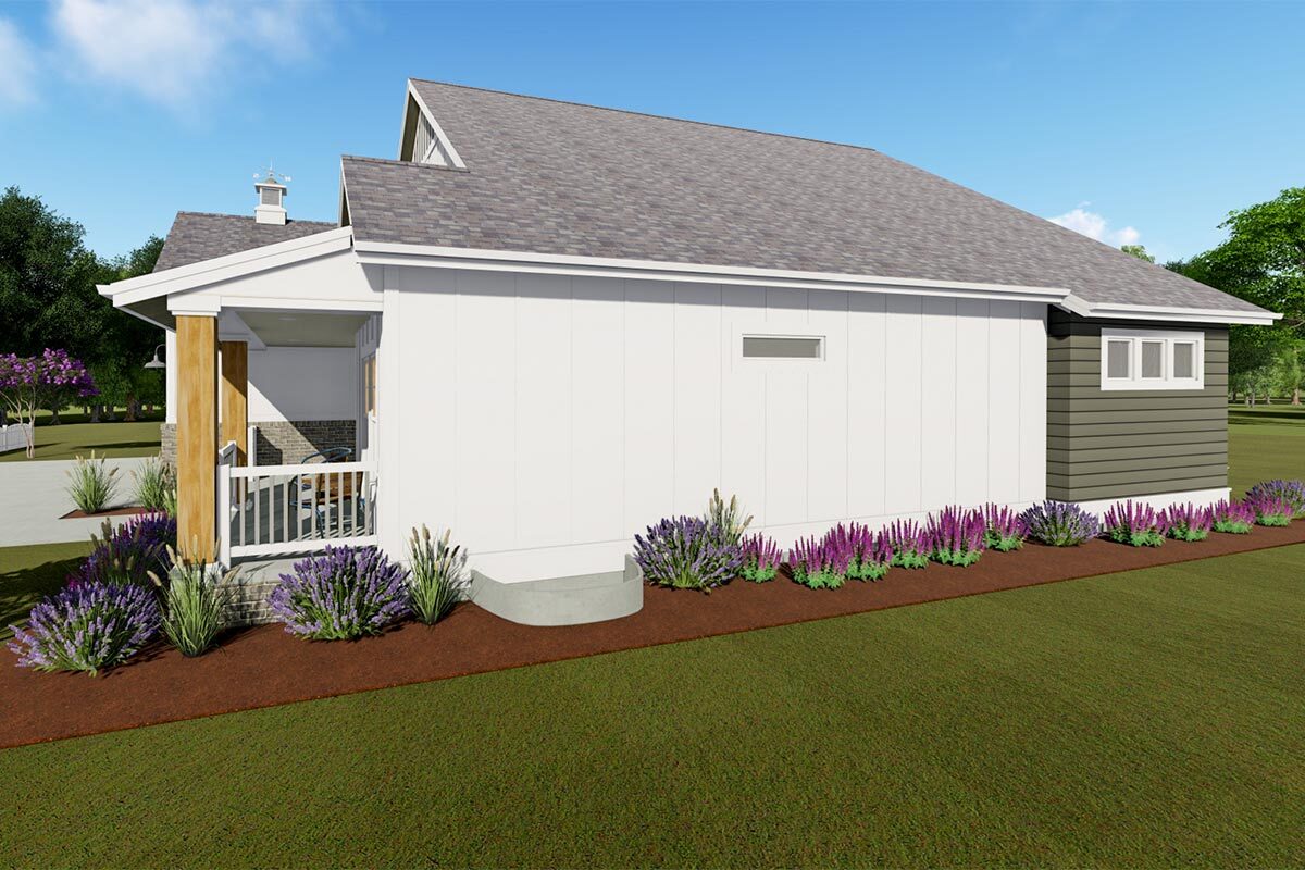 2 Bedroom Farmhouse Home Plan With Room to Expand - 64425SC ...