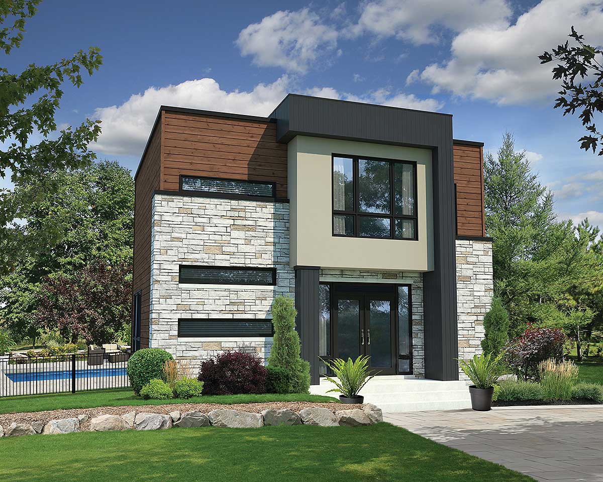 Plan 80864PM: Well-Blended Contemporary House Plan