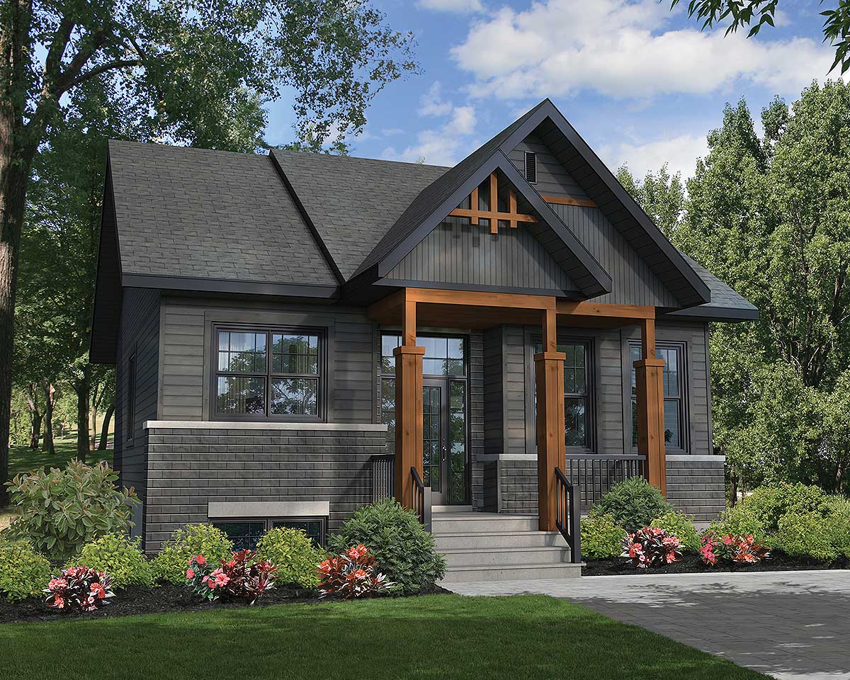 Rustic Two Bedroom Getaway 80877PM Architectural Designs House Plans Rustic Two Bedroom Getaway 80877PM Architectural Designs House Plans