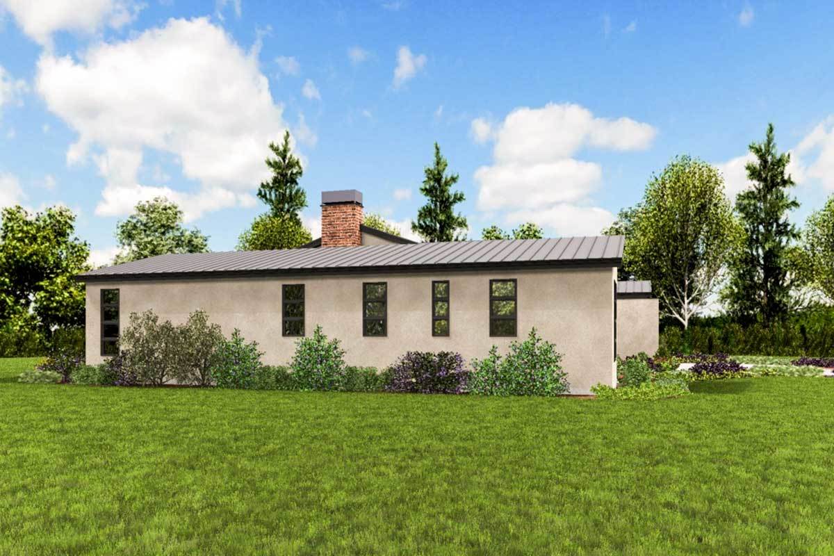 Dramatic Contemporary House Plan with Vaulted Great Room - 69636AM ...