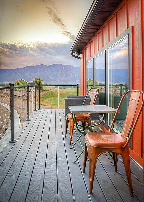 Expandable House Plan with Alley-Entry Garage and Deck over Entry ...