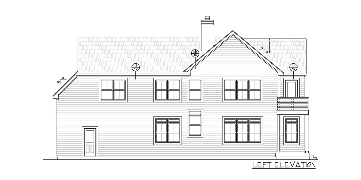 Expandable House Plan with Alley-Entry Garage and Deck over Entry ...