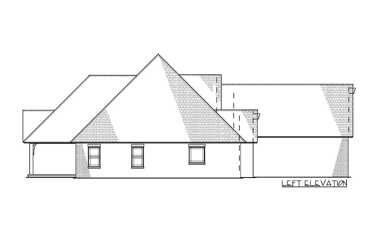 3 Bed House Plan with Brick Exterior and Bonus Over Garage - 70545MK ...