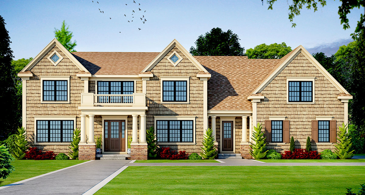 Plan 42409DB: Beautifully Proportioned Traditional House Plan