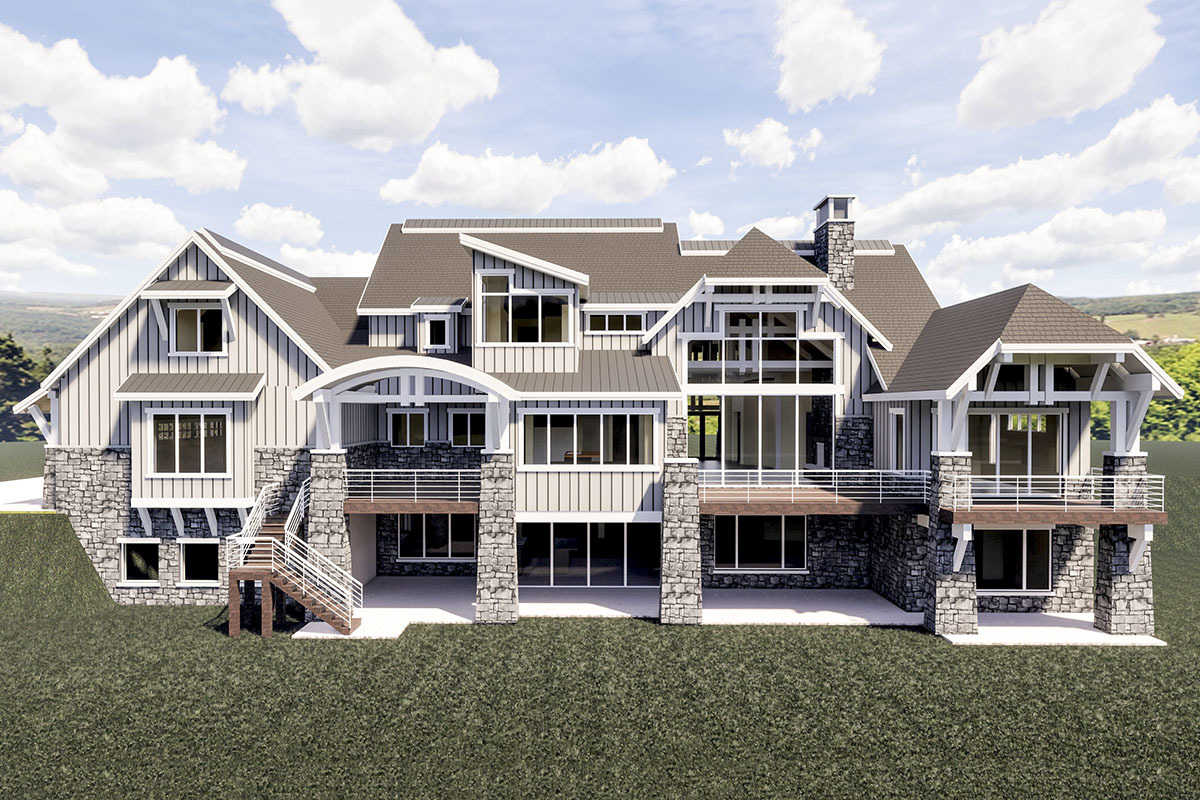 Splendid Three Level Craftsman House Plan - 290004IY | Architectural ...