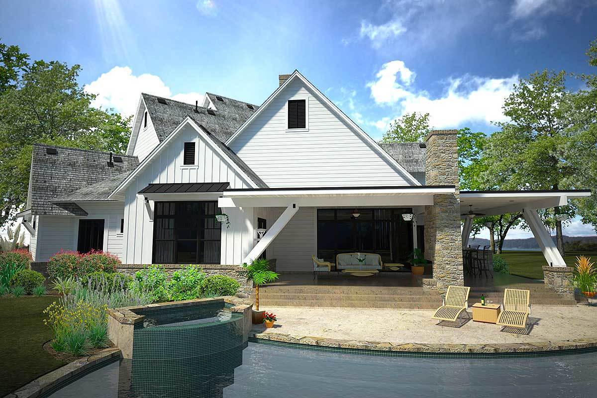 Exciting Farmhouse House Plan with Game Room - 16897WG | Architectural ...