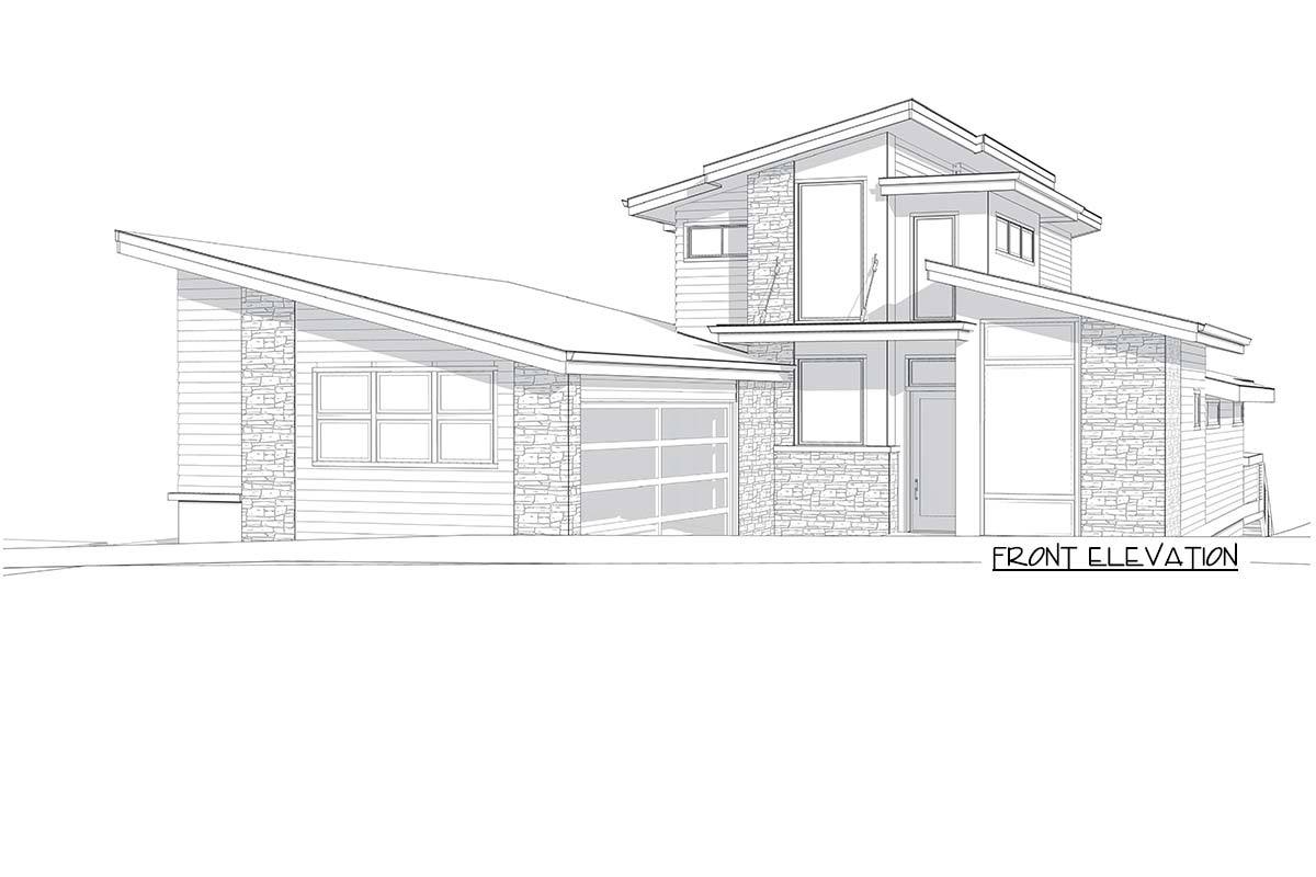 Dramatic Modern House Plan - 85191MS | Architectural Designs - House Plans