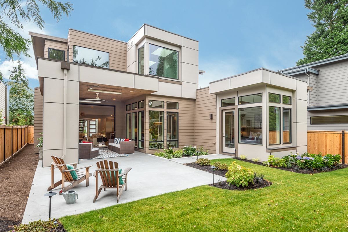 Spacious Modern Home Plan with Private Den - 23714JD | Architectural Designs - House Plans
