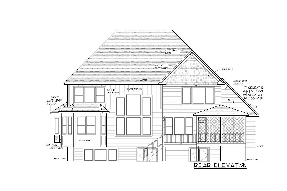 Modern Storybook Craftsman House Plan with 2-Story Great Room - 73377HS ...