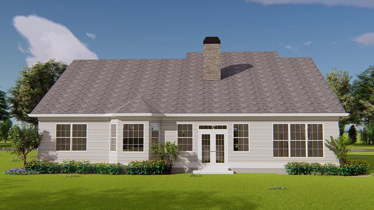 Charming Three-Bed Farmhouse with Optional Bonus Room - 25635GE ...