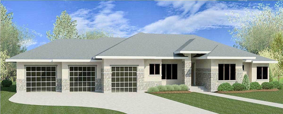 One Story Prairie Style House Plan - 290067IY | Architectural Designs ...