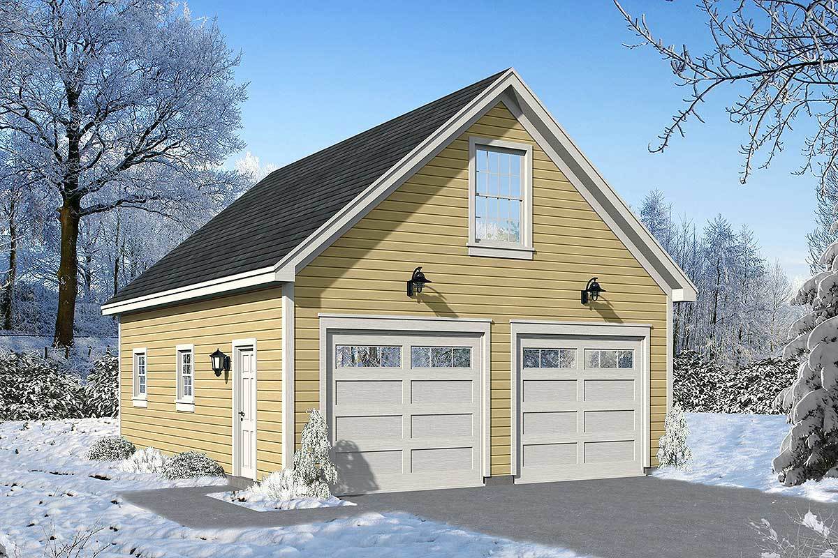 Detached Garage Plan With Upstairs Loft - 68517VR | Architectural ...