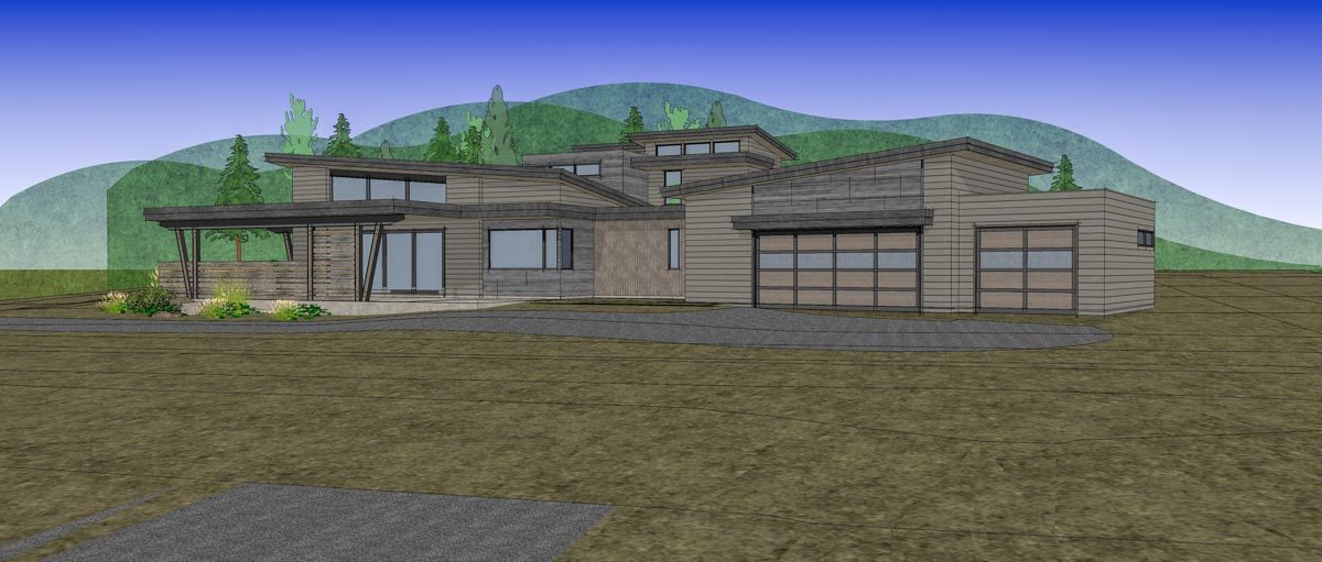Grand Contemporary House Plan - 54230HU | Architectural Designs - House ...