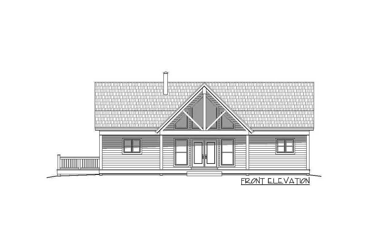 Dramatic House Plan with Vaulted Interior - 68521VR | Architectural ...