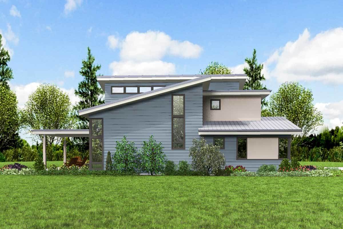 Contemporary House Plan with Flex Room - 69681AM | Architectural ...