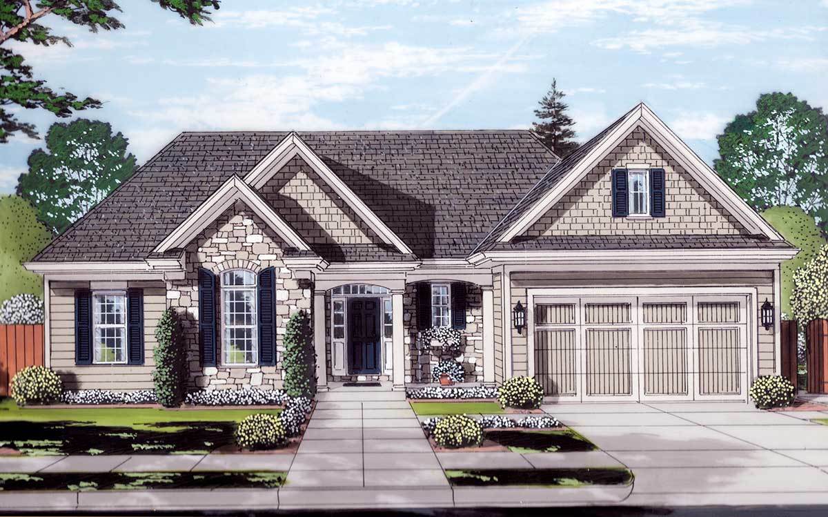 One-Level 3-Bed Open Concept House Plan - 39276ST | Architectural ...