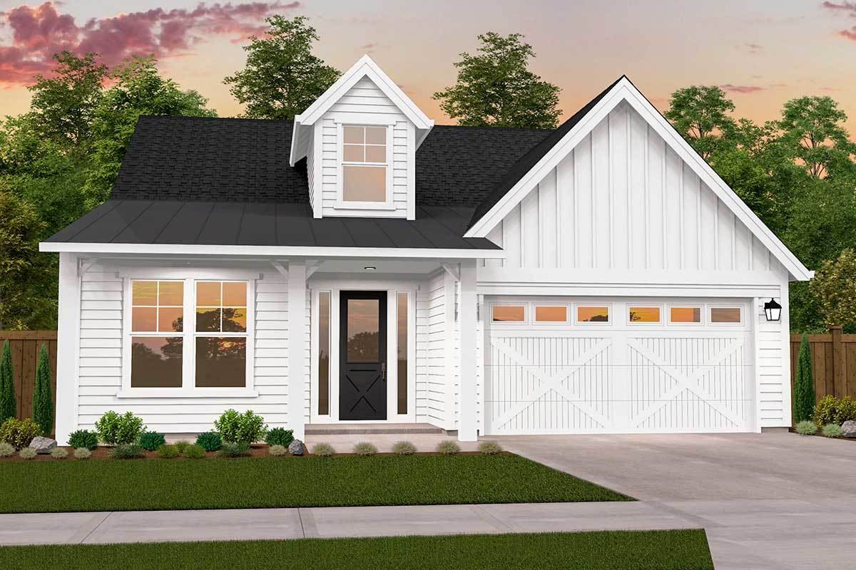Exclusive Country Cottage House Plan with Modern Flair - 85251MS ...