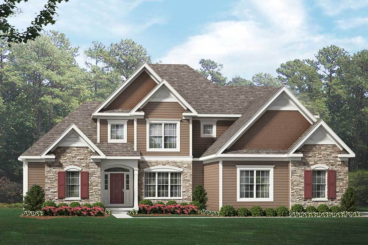 Traditional House Plan with First Floor Master - 790037GLV ...