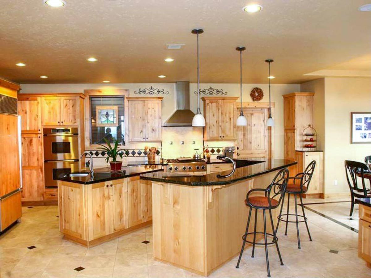 Lodge-Style House Plan with Attached Guest House - 85264MS ...