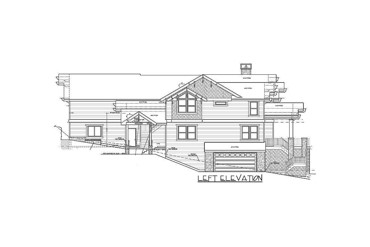 Lodge-Style House Plan with Attached Guest House - 85264MS ...