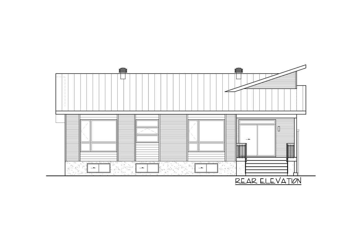 Modern 3-Bed House Plan with 2-Car Garage - 80913PM | Architectural ...